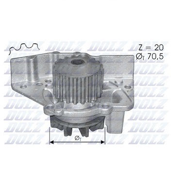 1201A8-71739137- CITROEN-FIAT WATER-COOLANT PUMP - BDL Original Ltd.