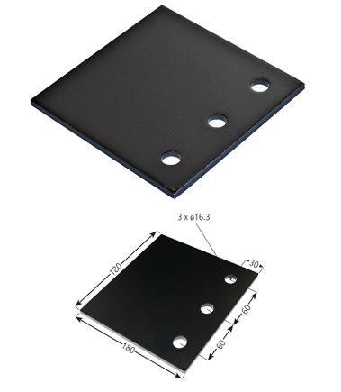 DAF body mount guide plate (3 x 16.3mm holes) - BDL Original Ltd.