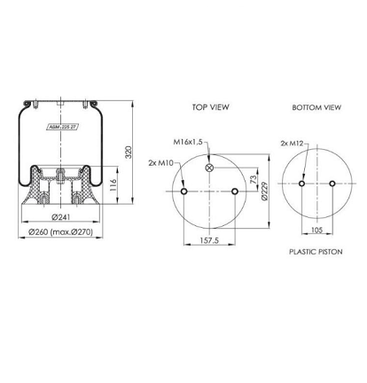2517987 Scania air spring (with fitting kit) - BDL Original Ltd.