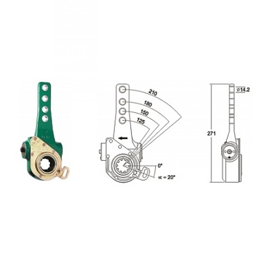 4W1125 BPW AUTOMATIC SLACK ADJUSTER - BDL Original Ltd.