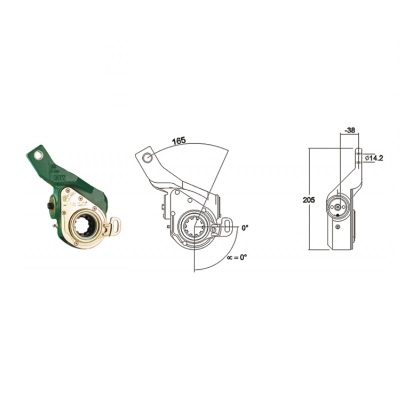 0159562 DAF AUTOMATIC SLACK ADJUSTER - BDL Original Ltd.