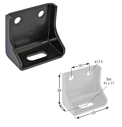 DAF lower body mounting bracket (2 x 13.5mm holes) - BDL Original Ltd.