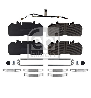 3057008001 KRONE-SAF Brake pad set (Including fittings and wear sensor ...
