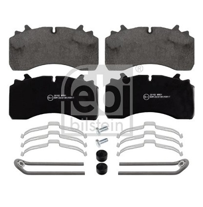1962460 DAF-SAF brake pad set (with fittings) - BDL Original Ltd.