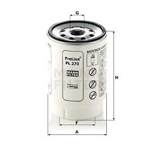 PL270X-P551034- DOOSAN FUEL FILTER (SPIN ON) - BDL Original Ltd.