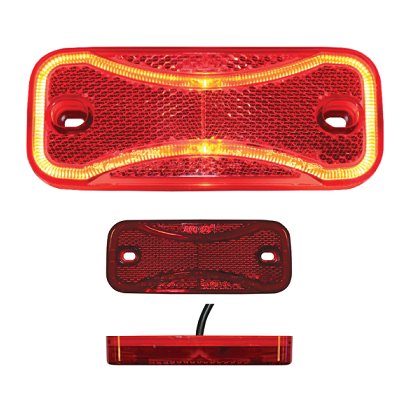 LED REAR POSITION LAMP-RED 12/24V (OPTICAL LIGHT GUIDE TECHNOLOGY ...