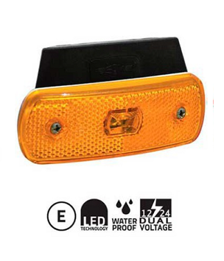 3157.1105100 Sim LED side marker light (12/24V) with bracket & cable ...