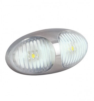 37CWM2P- LED FRONT POSITION LIGHT (12-24V) CHROME SURROUND - BDL ...