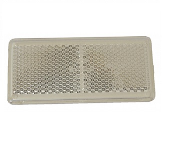 95MM RECTANGLE CLEAR-WHITE REFLECTOR- SELF ADHESIVE - BDL Original Ltd.
