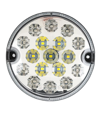 95mm round LED fog-reverse light (Clear lens) 12-24V - BDL Original Ltd.
