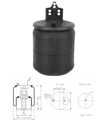 1407329- HS505431- DAF AIR SPRING - BDL Original Ltd.