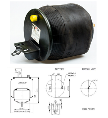 1407329- HS505431- DAF AIR SPRING - BDL Original Ltd.
