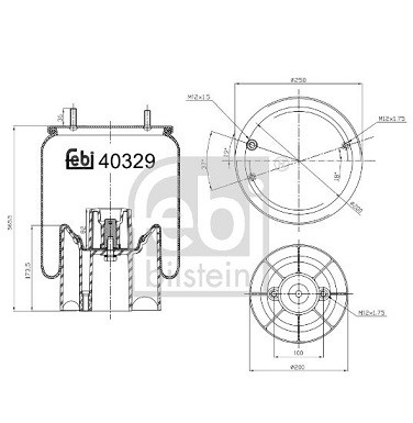 22056630 Volvo rear axle air spring - BDL Original Ltd.