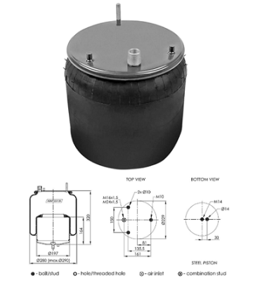 1407329- HS505431- DAF AIR SPRING - BDL Original Ltd.
