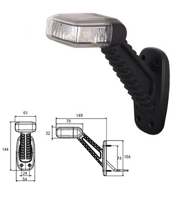 COBO LED SIDE MARKER LAMP 24V - 04.0483.0000, 04.0483 - BDL Original Ltd.
